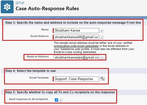 How To Create Auto Response Rules In Salesforce