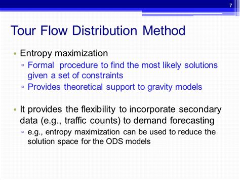A Tour Based Urban Freight Transportation Model Based On Entropy Maximization Qian Wang
