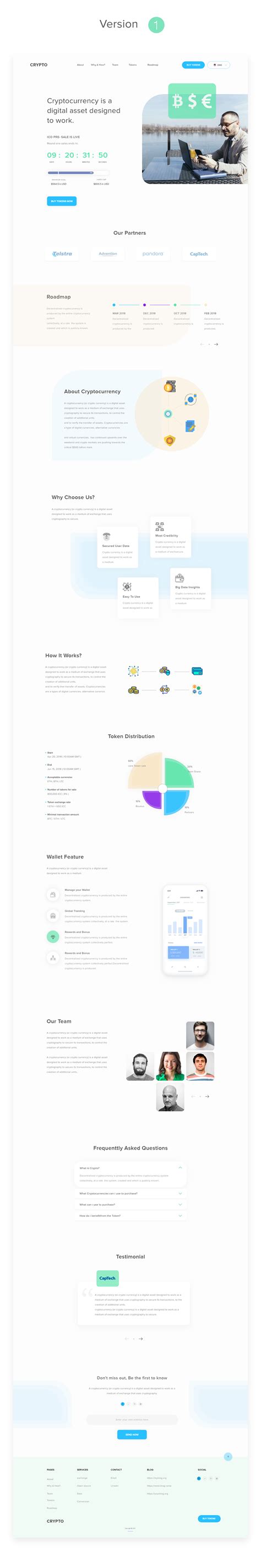 Crypto Digital Currency Template On Behance