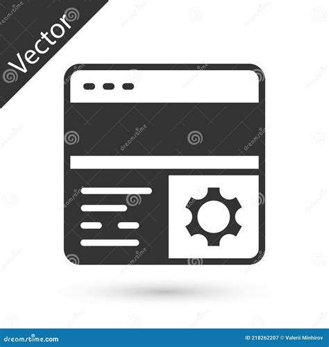 Grey Debugging Icon Isolated On White Background Debugging Tool