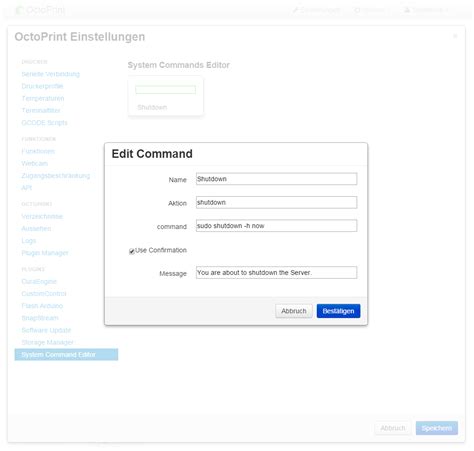 System Command Editor