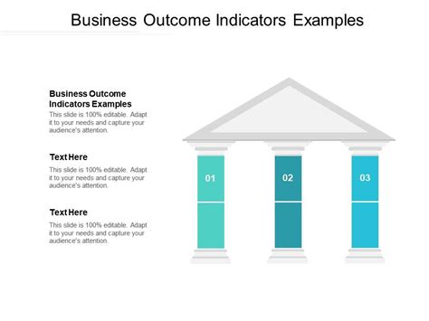 Business Outcome Indicators Examples Ppt Powerpoint Presentation Portfolio Guidelines Cpb