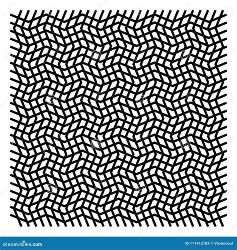 Wavy Zig Zag Criss Cross Grid Pattern Stock Vector Illustration Of Effect Contour 111412183