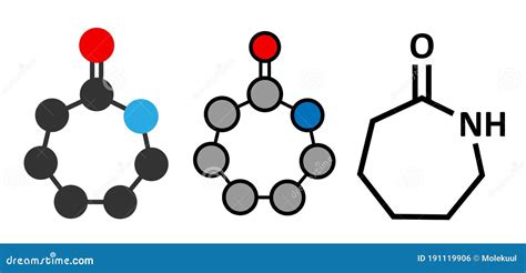 Caprolactam The Building Block Of Nylon 6 Polycaprolactam Plastic Stock Vector Illustration