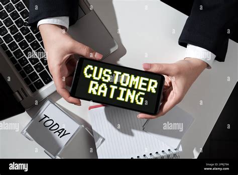 Conceptual Caption Customer Ratingeach Point Of The Customers Enhances The Experience Business