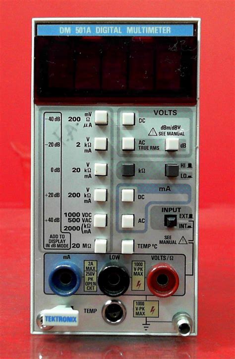 DM501A Tektronix Tektronix DM501A Digital Multimeter Measures AC DC Voltage And Current