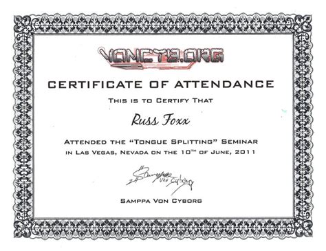 Credentials Russ Foxx