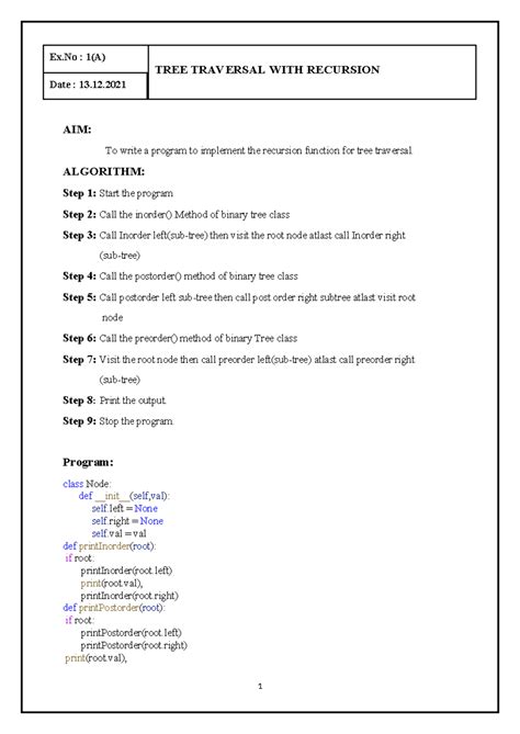 Adsa Lab Programs 10 Advanced Data Structure Lab Manual Aim To Write A Program To