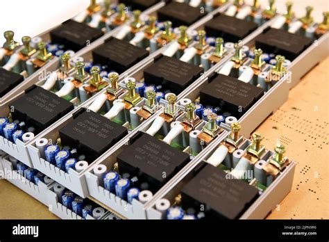 Assembly Of Electronic Components For Voltage Relays Manual Assembly