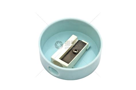 孤立在白色背景上的蓝色卷笔刀高清图片下载 正版图片503087983 摄图网