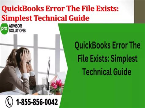 Ppt Quickbooks Error The File Exists Simplest Technical Guide Powerpoint Presentation Id