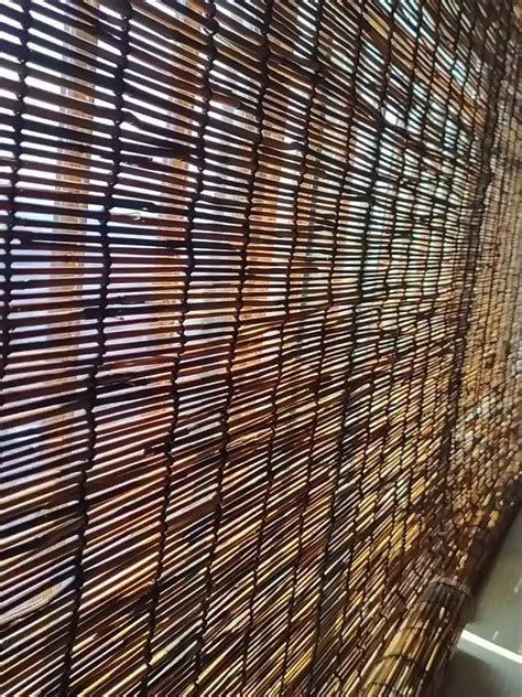 Der ม่านกก ม่านม้วนงแดดไม้ไผ ม่านฟางตกแต่งโรงแร สามารถยกสำเร็จรูป นผนังกันน้ำและกันแดด ชีวิต