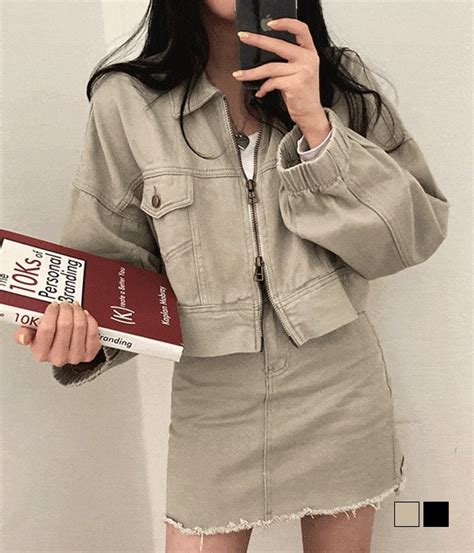 기프티박스 무료배송 제대로 벌룬핏 크롭 자켓 스커트 투피스 셋업