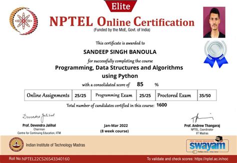 Sandeep Banoula On Linkedin Python Nptel 14 Comments