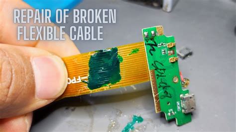Repair Of Broken Flexible Cable Youtube
