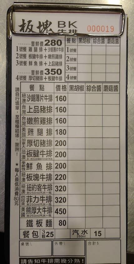 板塊牛排路竹店的菜單評論圖片 高雄市路竹區好吃CP值超高的美式扒房 愛玩記