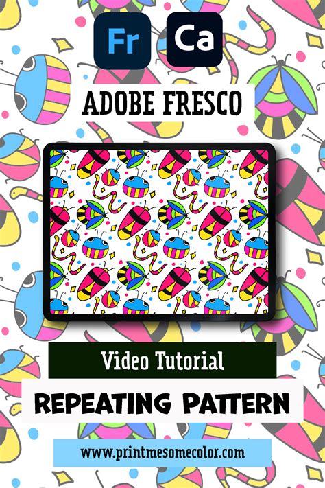 Repeating Pattern With Adobe Fresco And Capture Print Me Some Color