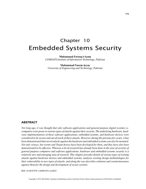 pdf embedded systems security