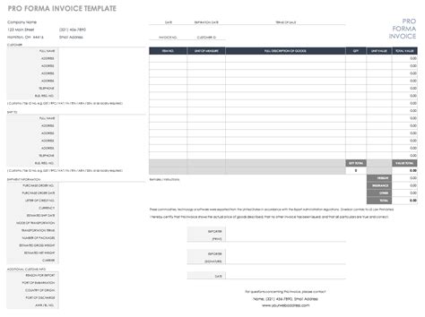 Download Free PDF Invoice Templates Smartsheet