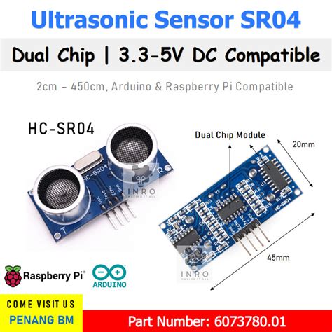 33 5v Arduino Ultrasonic Sensor Hr Sr04 Shopee Malaysia