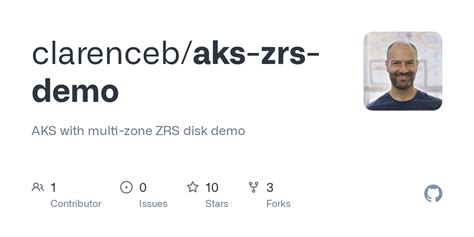 github clarenceb aks zrs demo aks with multi zone zrs disk demo