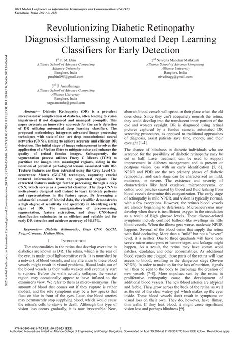 pdf revolutionizing diabetic retinopathy diagnosis harnessing automated deep learning