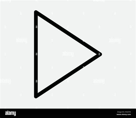 Play Button Media Control Triangle Arrow Pointing Right Radio Player