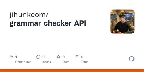 Github Jihunkeom Grammar Checker Api