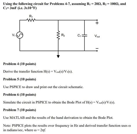 Using The Following Circuit For Problems 4 7 Chegg Com
