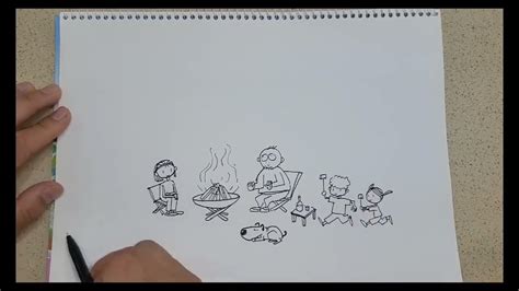 상상그리고 가족캠핑 그림그리기 Youtube