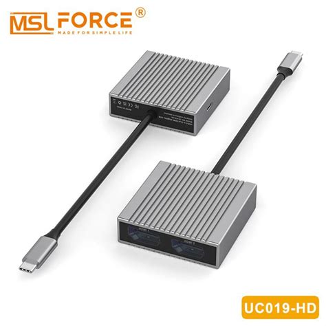 USB C To Dual HDMI MST HUB Dual Monitor Adapter For Laptop Factory Manufacturers Suppliers