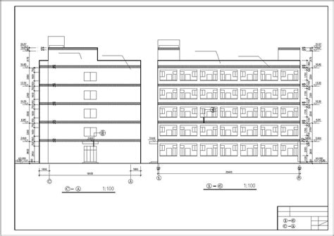 合肥市某大型木材厂4层砖混结构职工宿舍楼建筑设计cad图纸其他砌体结构土木在线