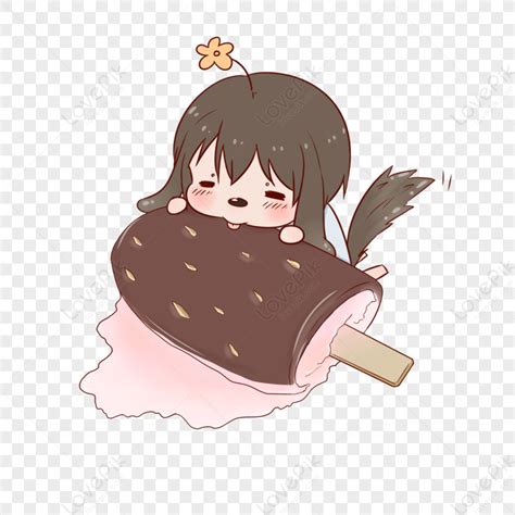 Chibi Eating Ice Cream