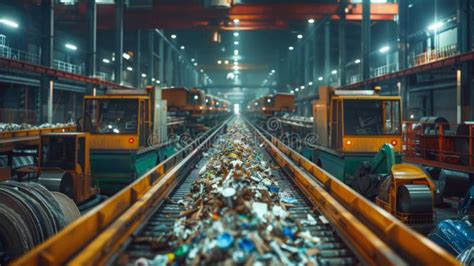 efficient and automated sorting process in a recycle factory with