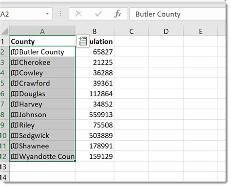 Excel Create Stunning Map Charts With Geography Data Types Office Bytes