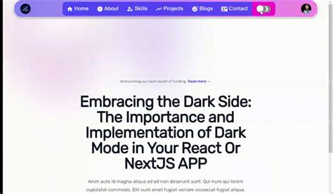 How To Implement Use Dark Mode In React Or Next Js A Step By Step