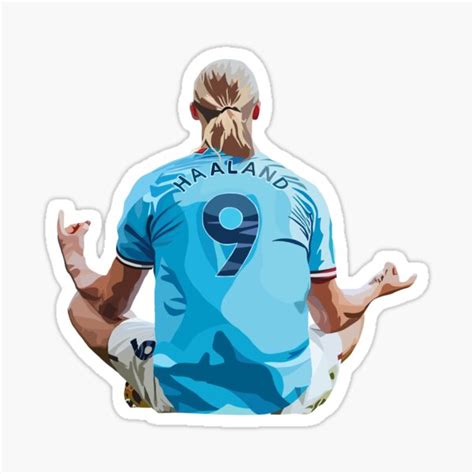 Erling Haaland Sticker For Sale By Tdcartoonart Redbubble