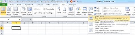 Excel Freeze Column To Both Horizontal And Vertical Scroll Super User