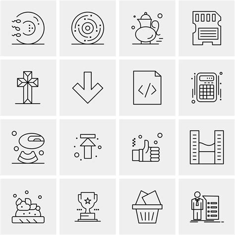 Biochemistry Biology Cell Chemistry Bold And Thin Black Line Icon Set