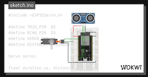 Smart Dustbin Wokwi Esp32 Stm32 Arduino Simulator