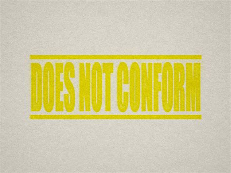 Does Not Conform Stamp Stamp Lab
