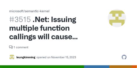 Net Issuing Multiple Function Callings Will Cause Openai To Return