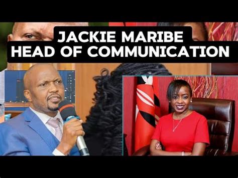 Moses Kuria Appionts Jackie Maribe Head Of Commuications At His