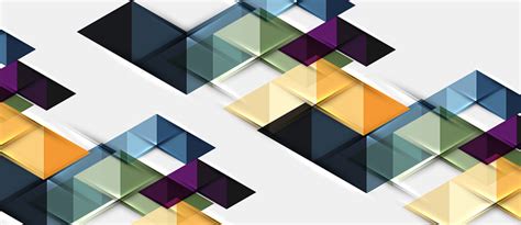 추상적인 기하학적 배경입니다 현대 겹치는 삼각형입니다 메시지에 대 한 비정상적인 색상 모양 비즈니스 또는 기술 프레젠테이션 앱 커버 템플릿 0명에 대한 스톡 벡터 아트 및