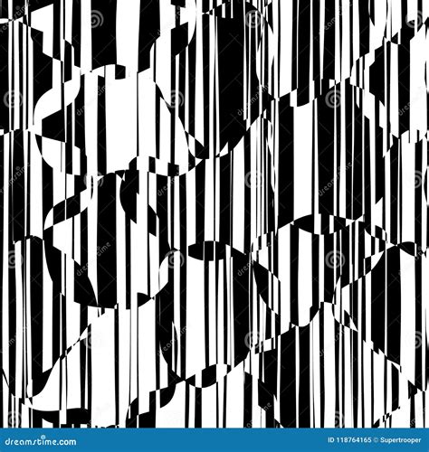 Random Chaotic Lines Abstract Geometric Pattern Stock Vector Illustration Of Fine Deform