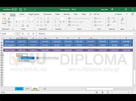 Use The Proper Excel Function To Make Sure That The Formula Used In The