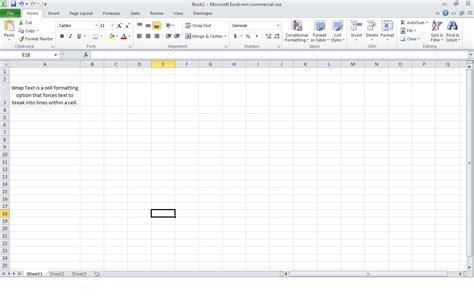 power of excel how to wrap text in merged cells