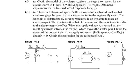 Solved 69 A ﻿obtain The Model Of The Voltage Vo ﻿given