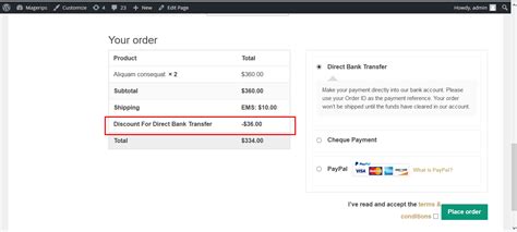 WooCommerce Fee Or Discounts Per Payment Method By Magerips CodeCanyon