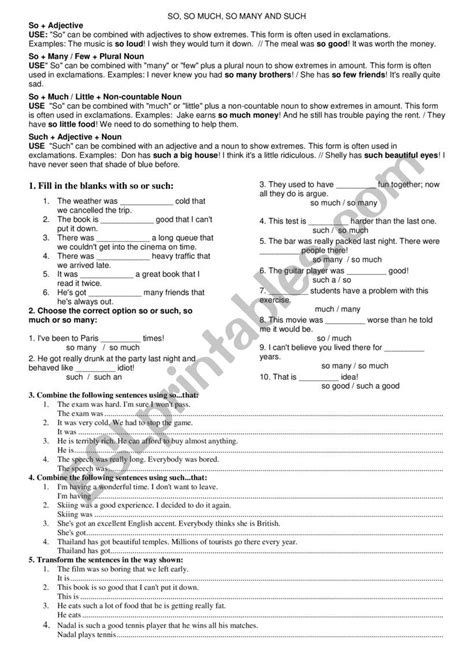 Quantifiers ESL Worksheet By Mcp846
